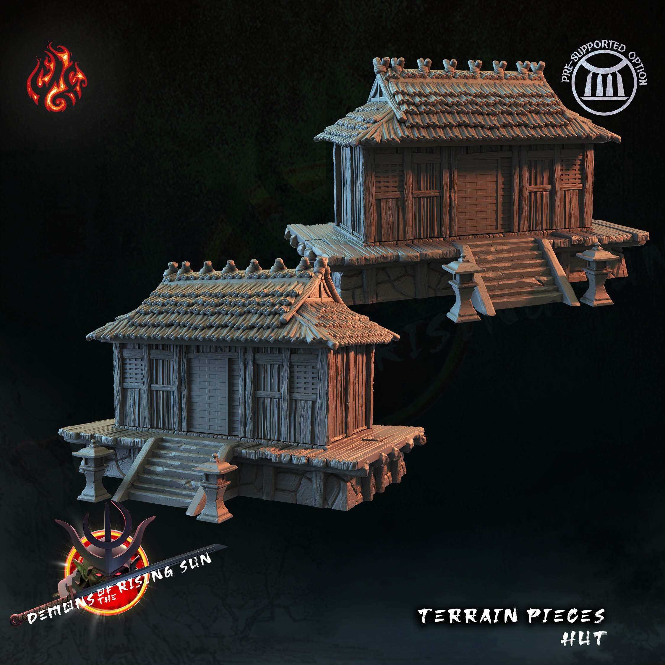 Samurai Hut, Samurai Cottage, Oriental House - Etsy