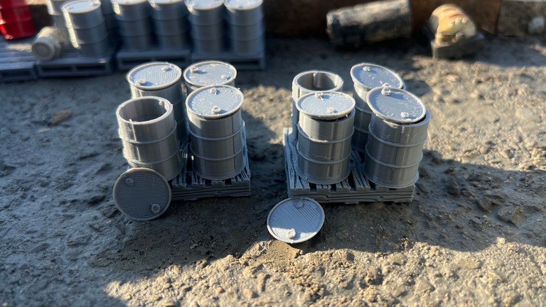 2 Pallets of Open Barrels, , Futuristic, Modern Terrain, Barrels, Bolt ...