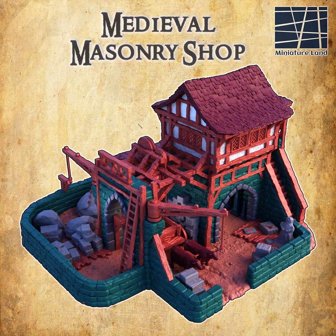 Medieval Masonry Shop, Stone Masons Guild & Shop - Etsy