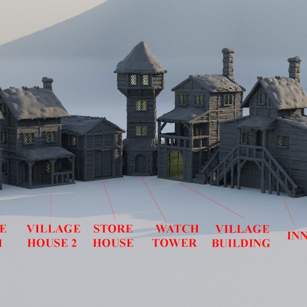 Wargame Terrain Town - Etsy