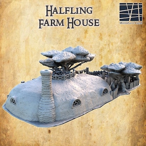 Halfling Farm House: Fantasy Era Miniature Diorama for Tabletop Rpgs ...
