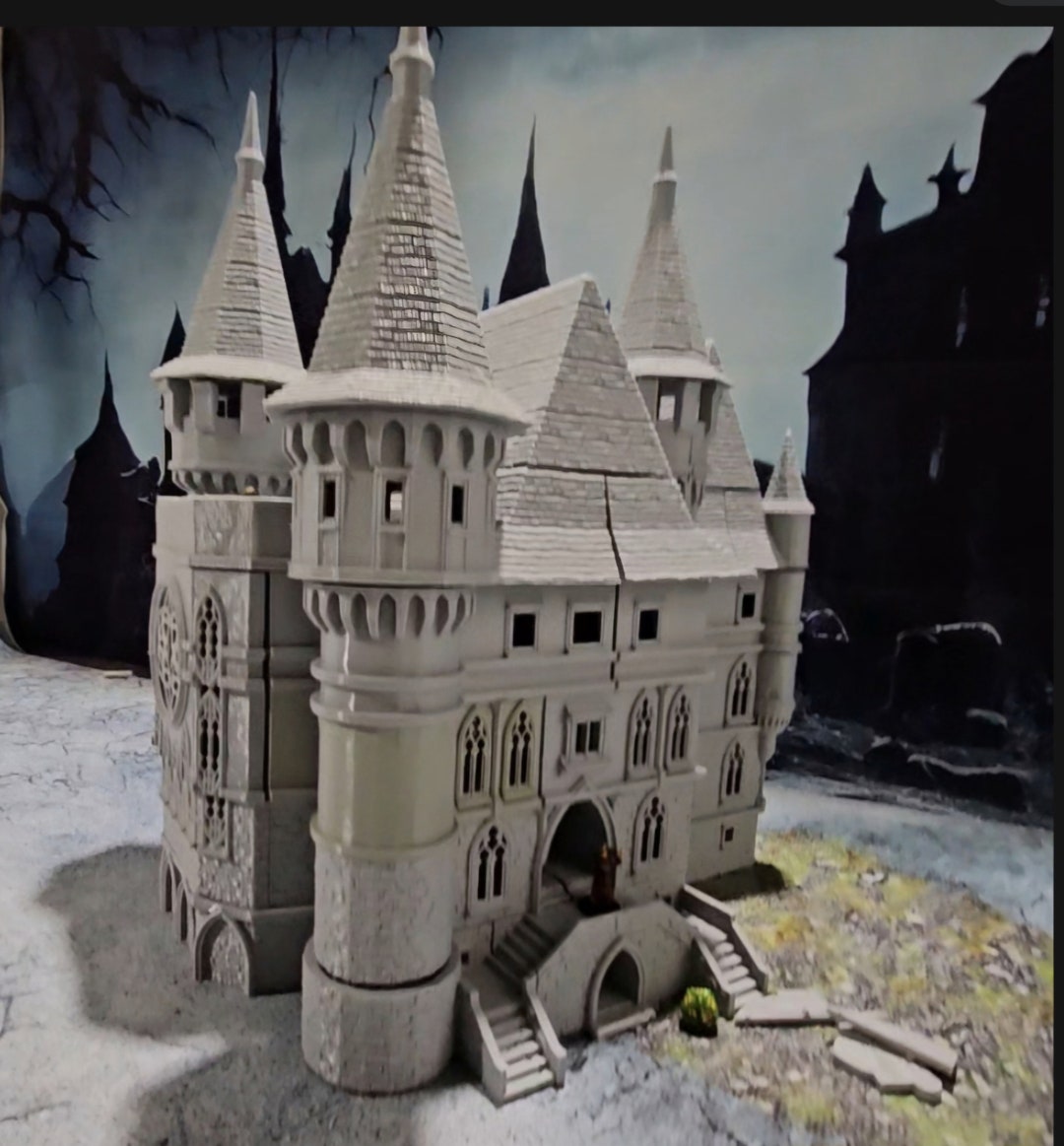 Castle Dracul Manor 28mm for Tabletop Wargaming - Vampire Residence ...