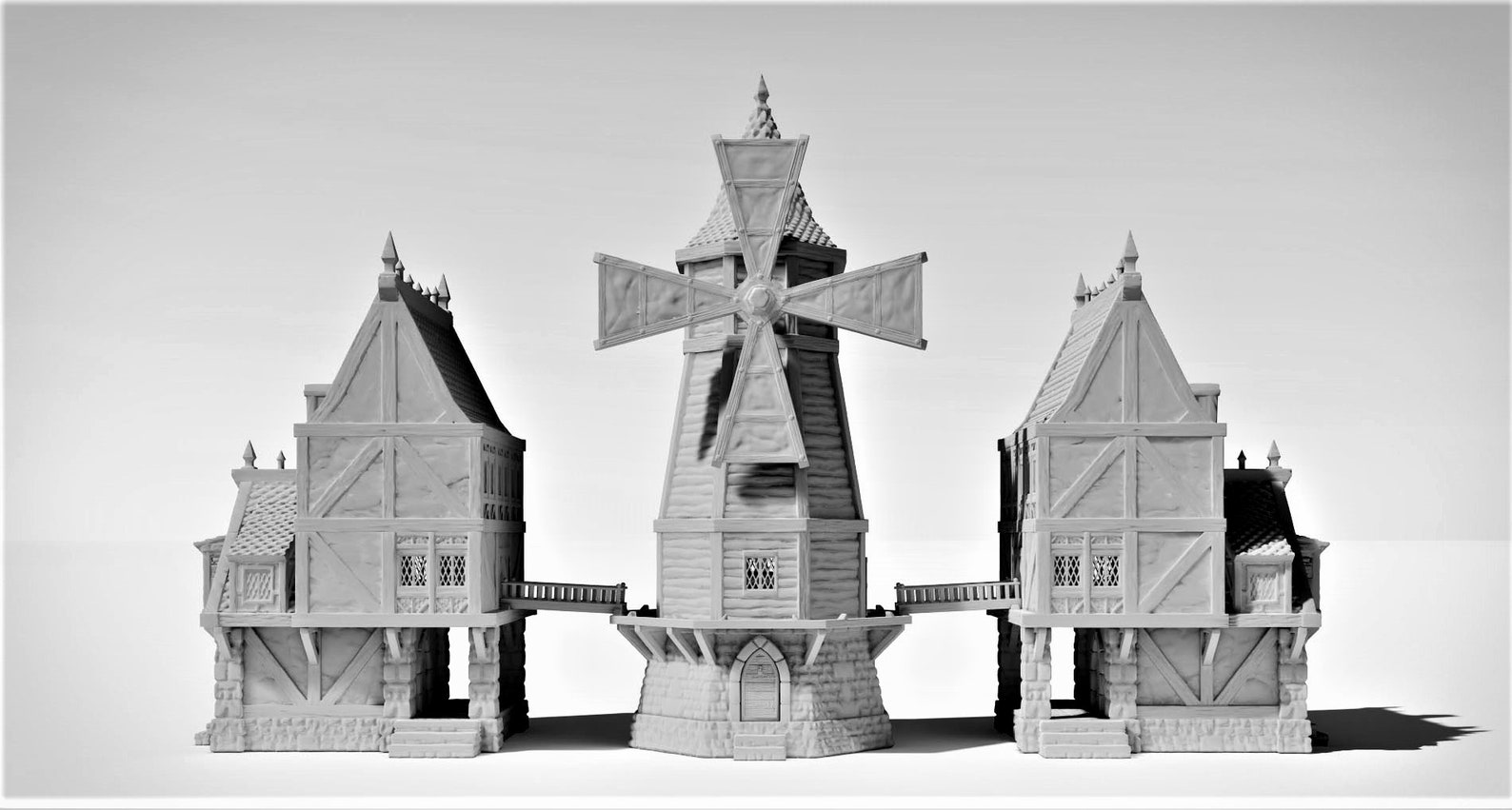 Medieval Windmill, Tabletop Terrain, Gaming Miniature, Tabletop Scenery ...
