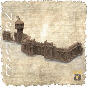 Viking Fortress Set: Medieval Period Defensive Structure for Tabletop ...
