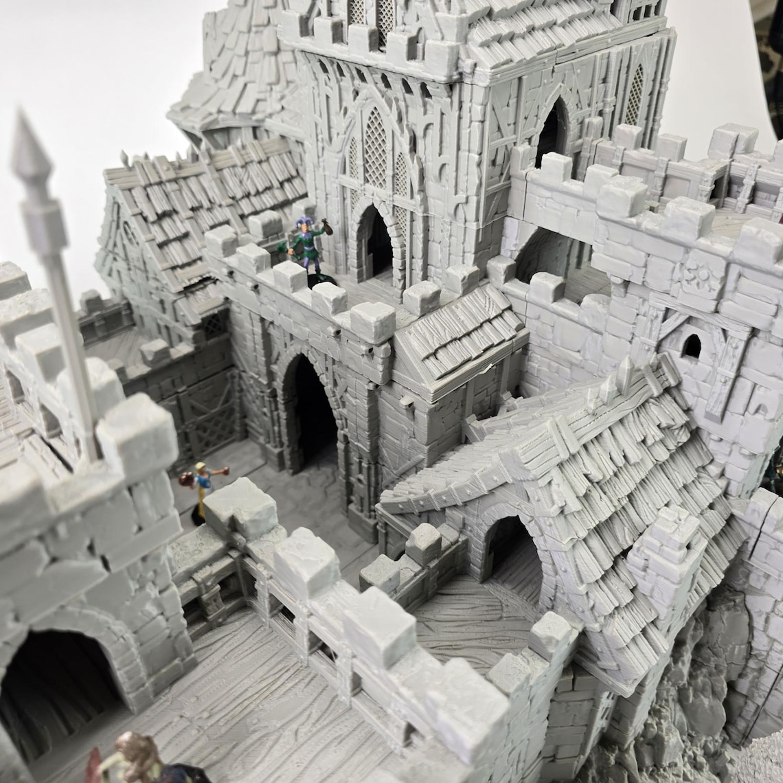 Guardia's Keep: Medieval Castle Fortress 28MM Tabletop Terrain, Model ...