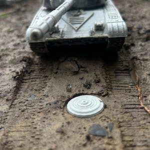 Large Anti Tank Mine Set of 9, Land Mine, Tank Obstacles , Modern ...