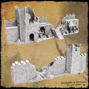 Stables & Storage Ruin for Dnd, Pathfinder, Bolt Action, Revolutionary ...