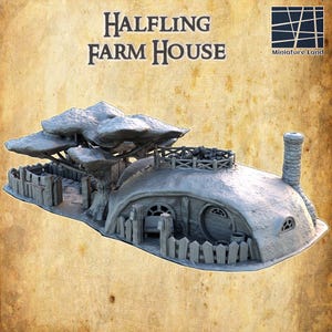 Halfling Farm House: Fantasy Era Miniature Diorama for Tabletop Rpgs ...
