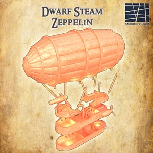 Dwarf Steam Zeppelin, Dirigible, Blimp - Etsy