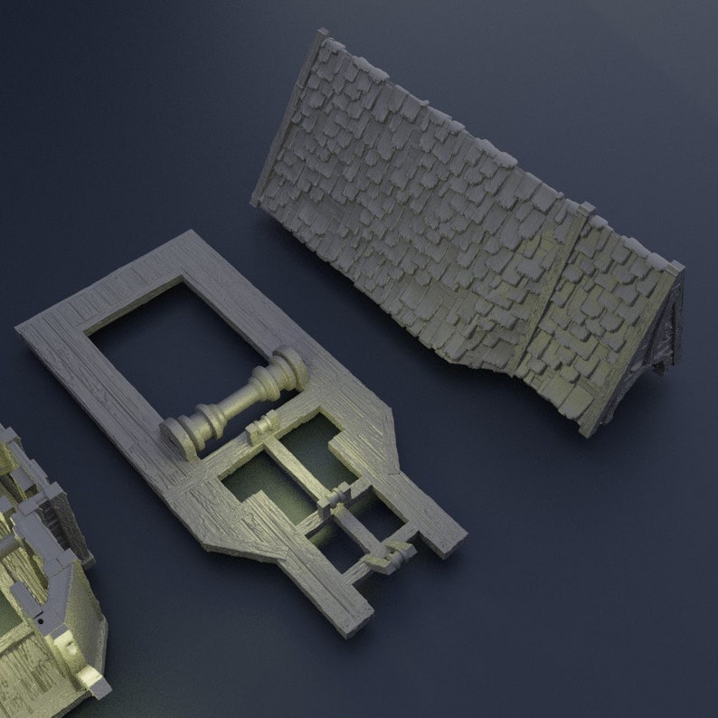 Medieval Seaside Warehouse Harbor House Harbor Warehouse - Etsy