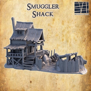 Smuggler Shack: Medieval Maritime Hideout - 3D Printed Terrain for ...