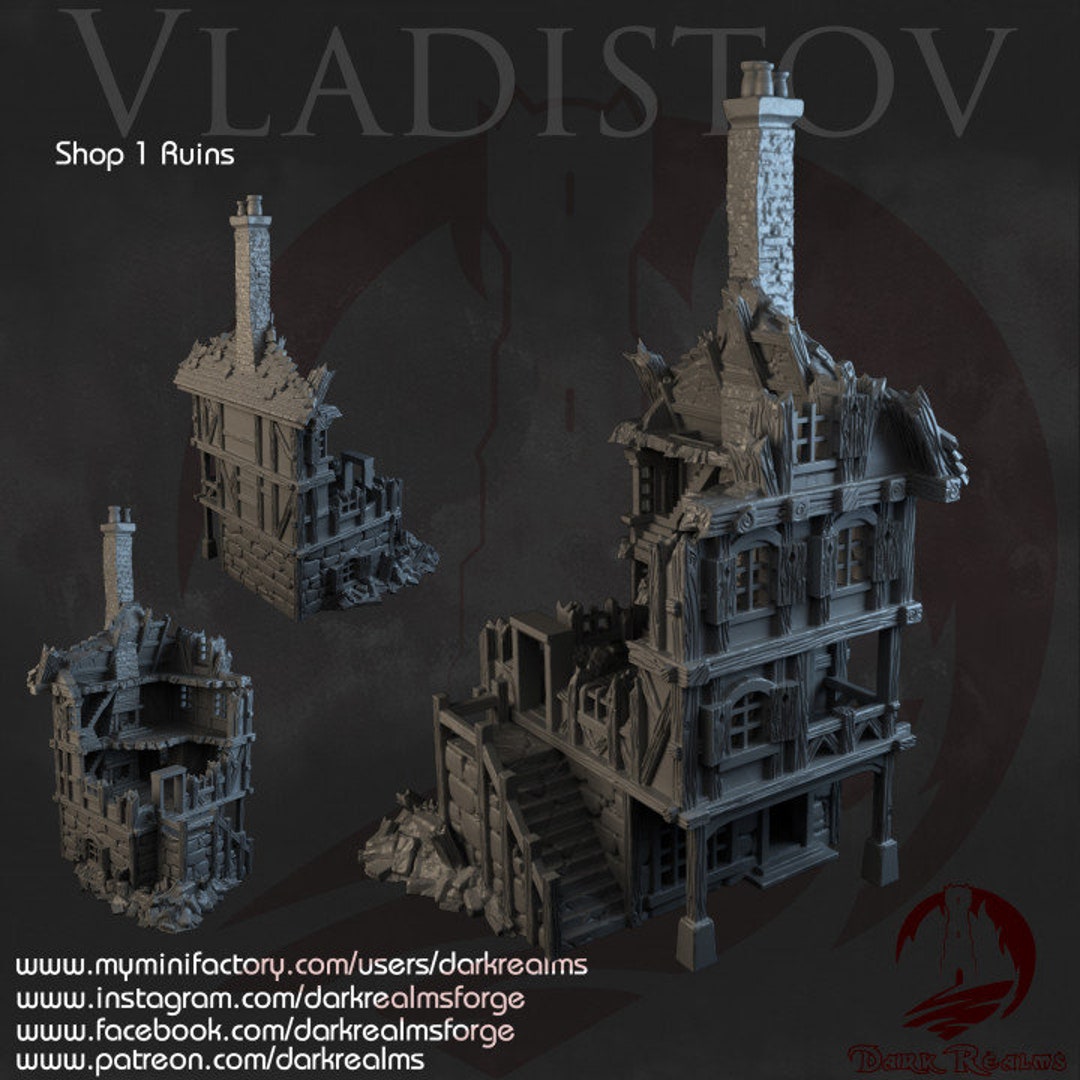 Vladistov, Shop 1 Ruin, Vampire Town, Haunted Town, Cursed Town, Town ...