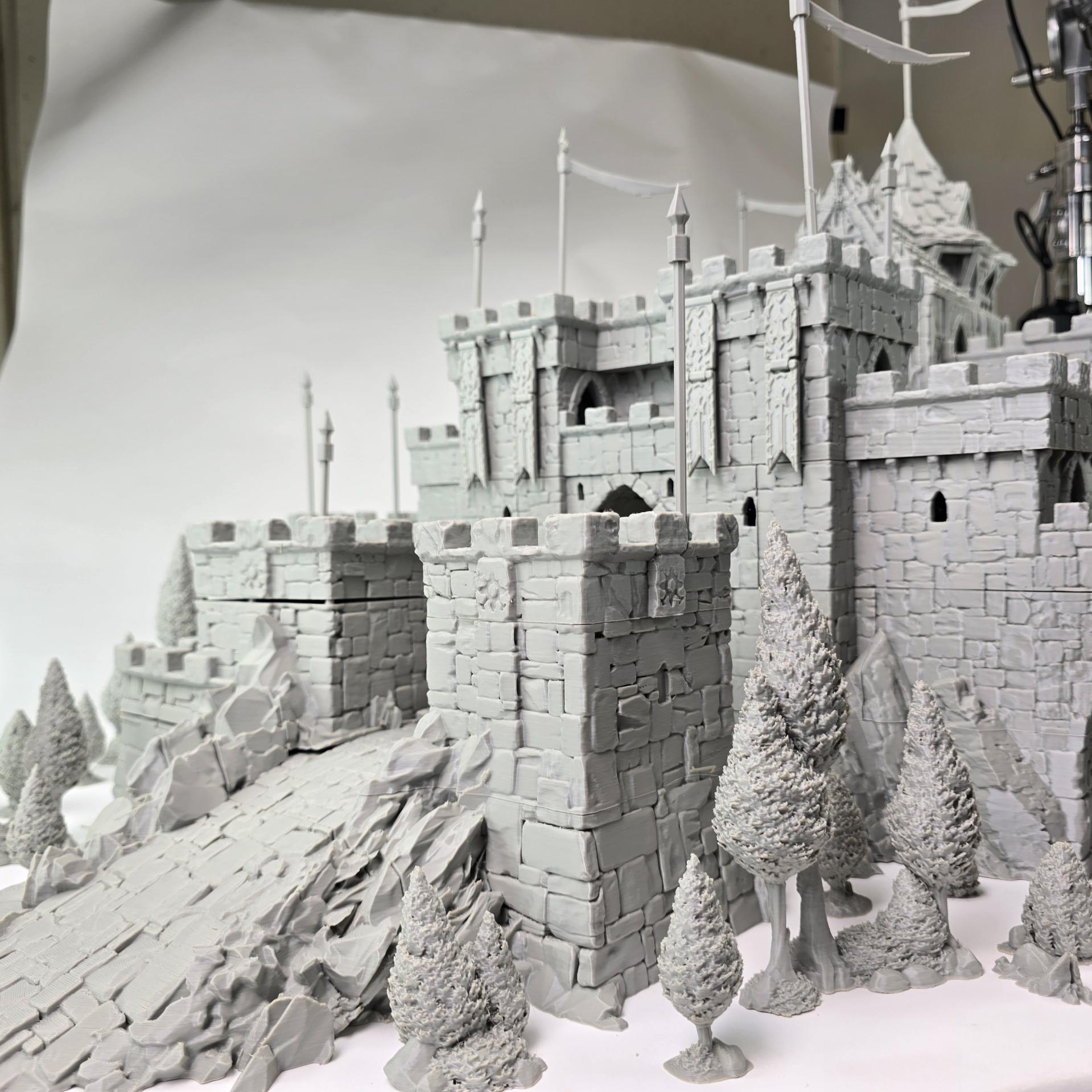 Guardia's Keep: Medieval Castle Fortress 28MM Tabletop Terrain, Model ...
