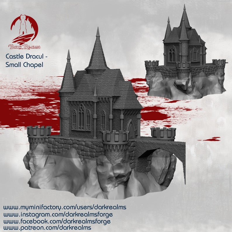 Chapel Dracul Castle Dracul Chapel of Ravenloft Vampire - Etsy