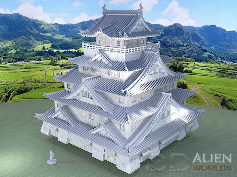 Samurai Castle Massive 5-level Castle Fuedal Japan Emperor - Etsy