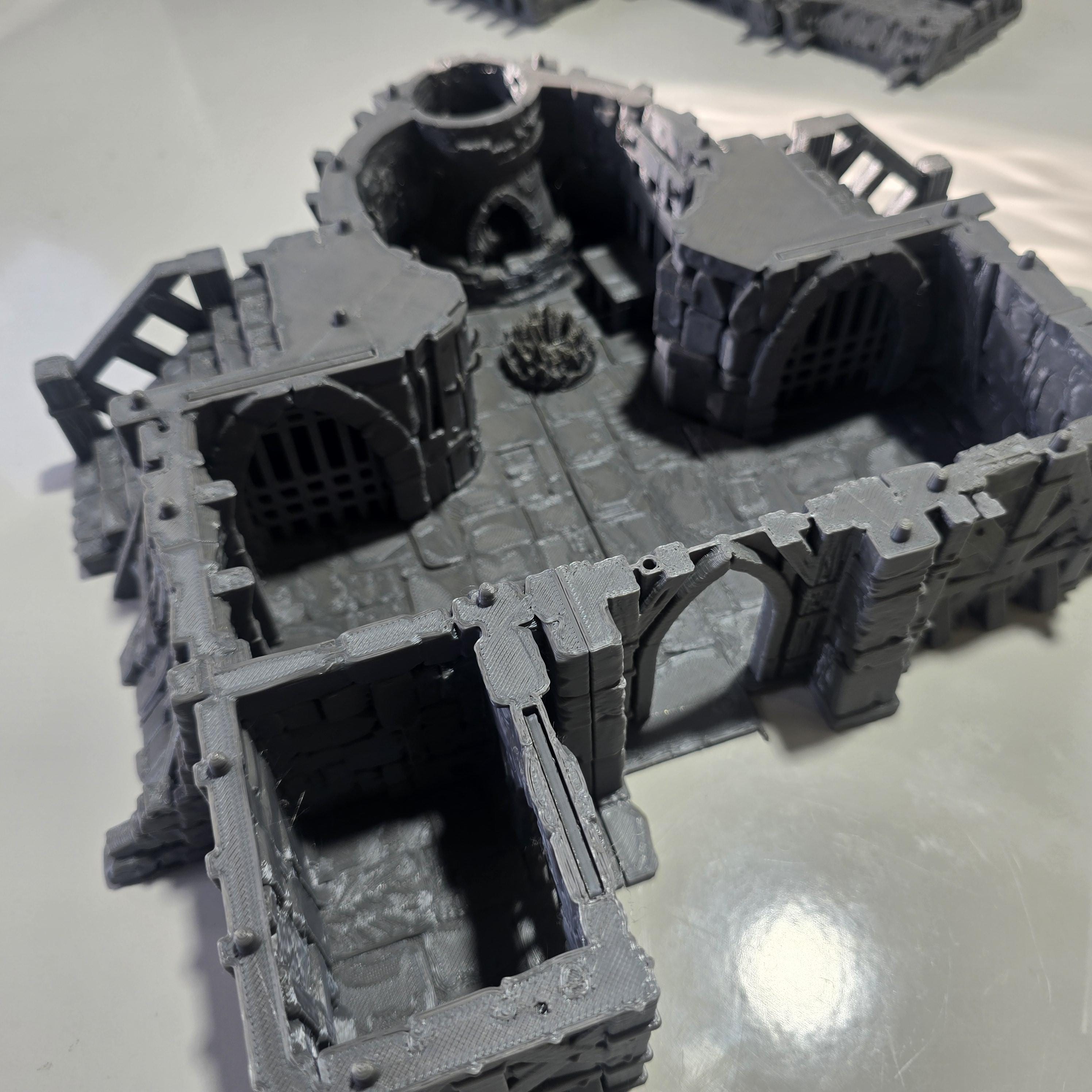 Blacksmith Lodge: Medieval Forge & Workshop 28MM Tabletop Terrain ...