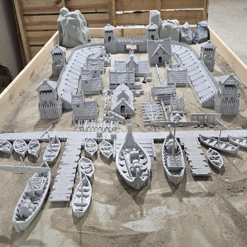 Viking Seaside Village, Viking Village Set, Village Set - Etsy