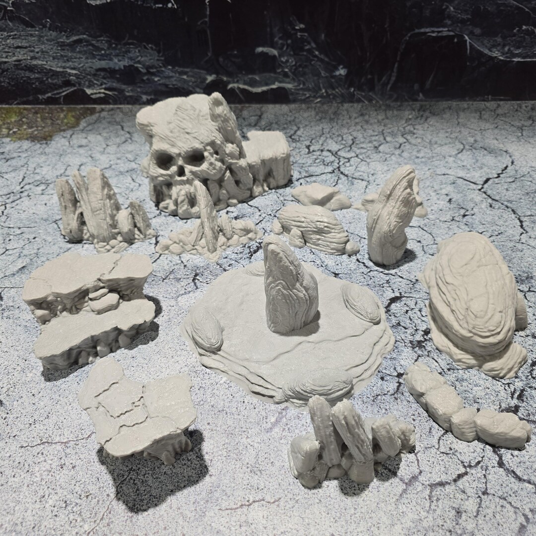 Jagged Cliffs, Stone Terrain, Crags Cliffs ,10 Pcs, Stone Outcrops ...