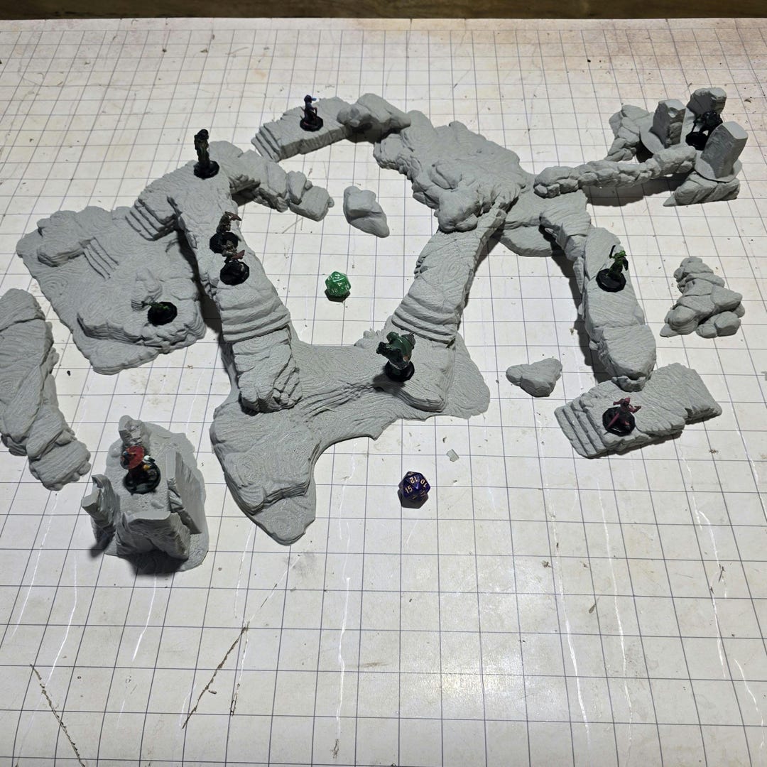 Dungeon Slabs Set, Crags Slabs, 20 Pcs, Cave Slabs, Dungeons and ...