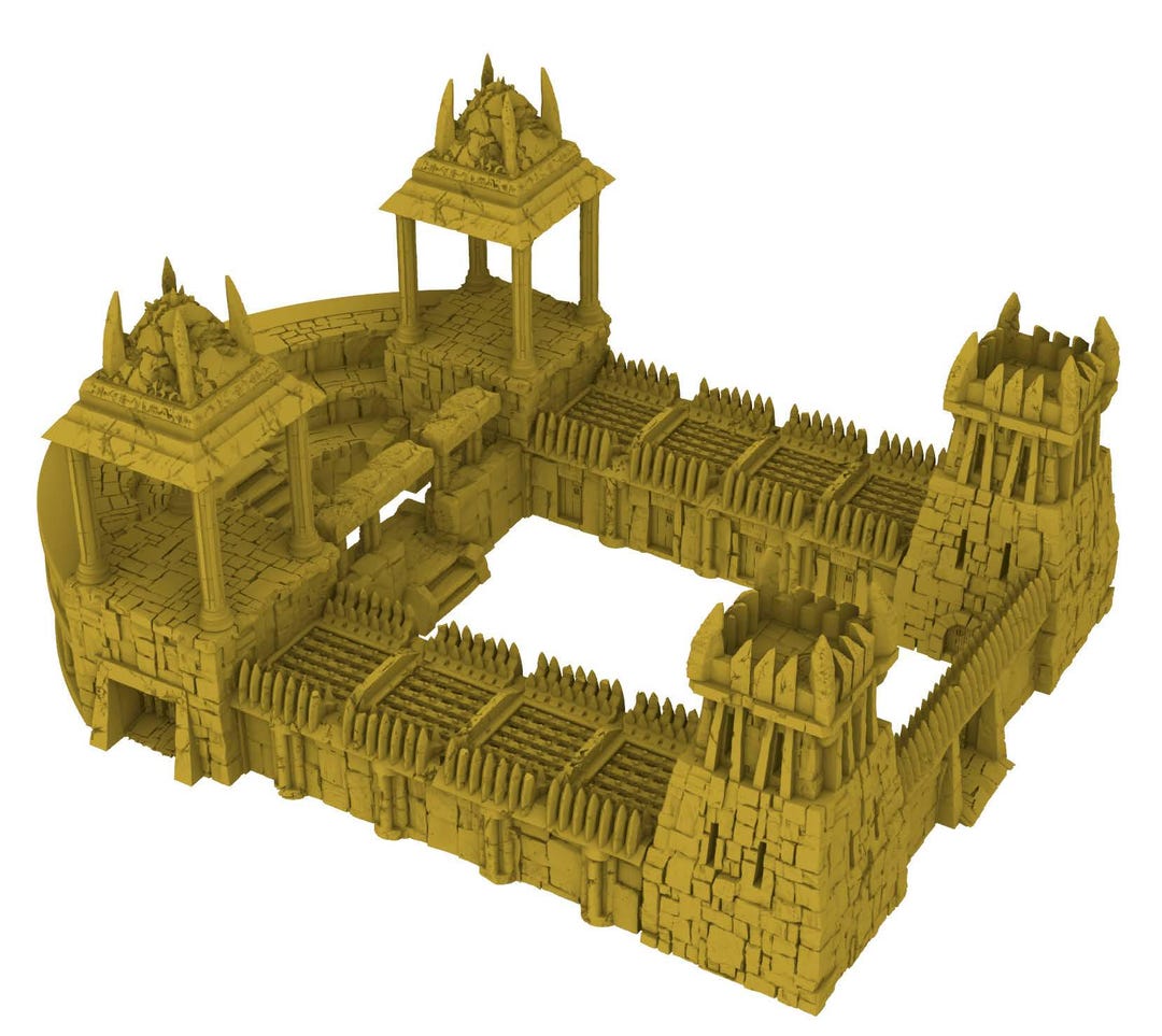 Evil Prison & Amphitheater: Medieval Fortress Diorama for Fantasy ...