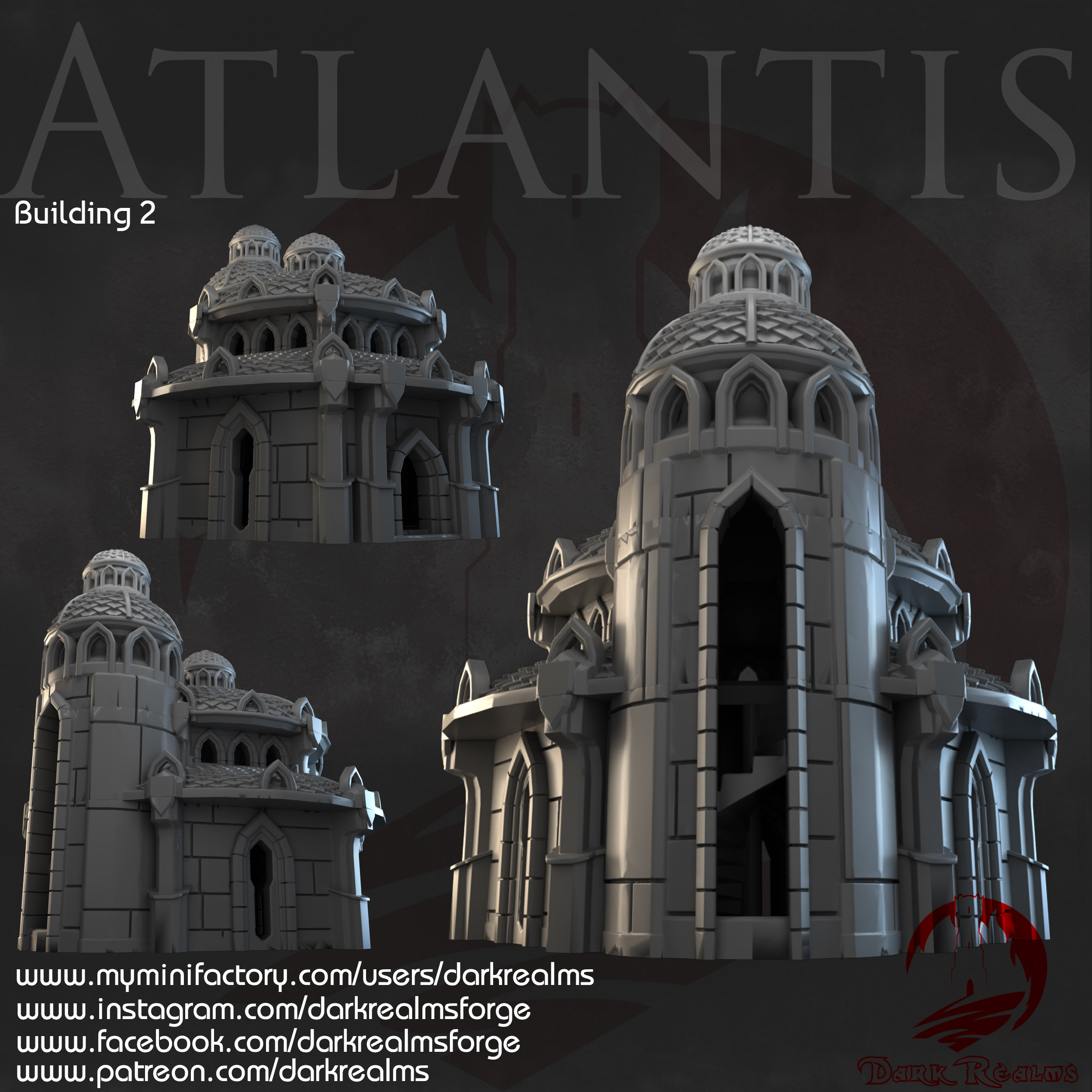 Atlantis Building 2 Noble Housing - - Dungeons and Dragons - 28mm ...