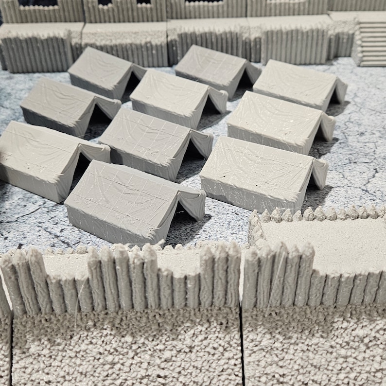 15mm Desert Wall Kit Roman Camp Walls Towers Kit Watchtower Tower ...