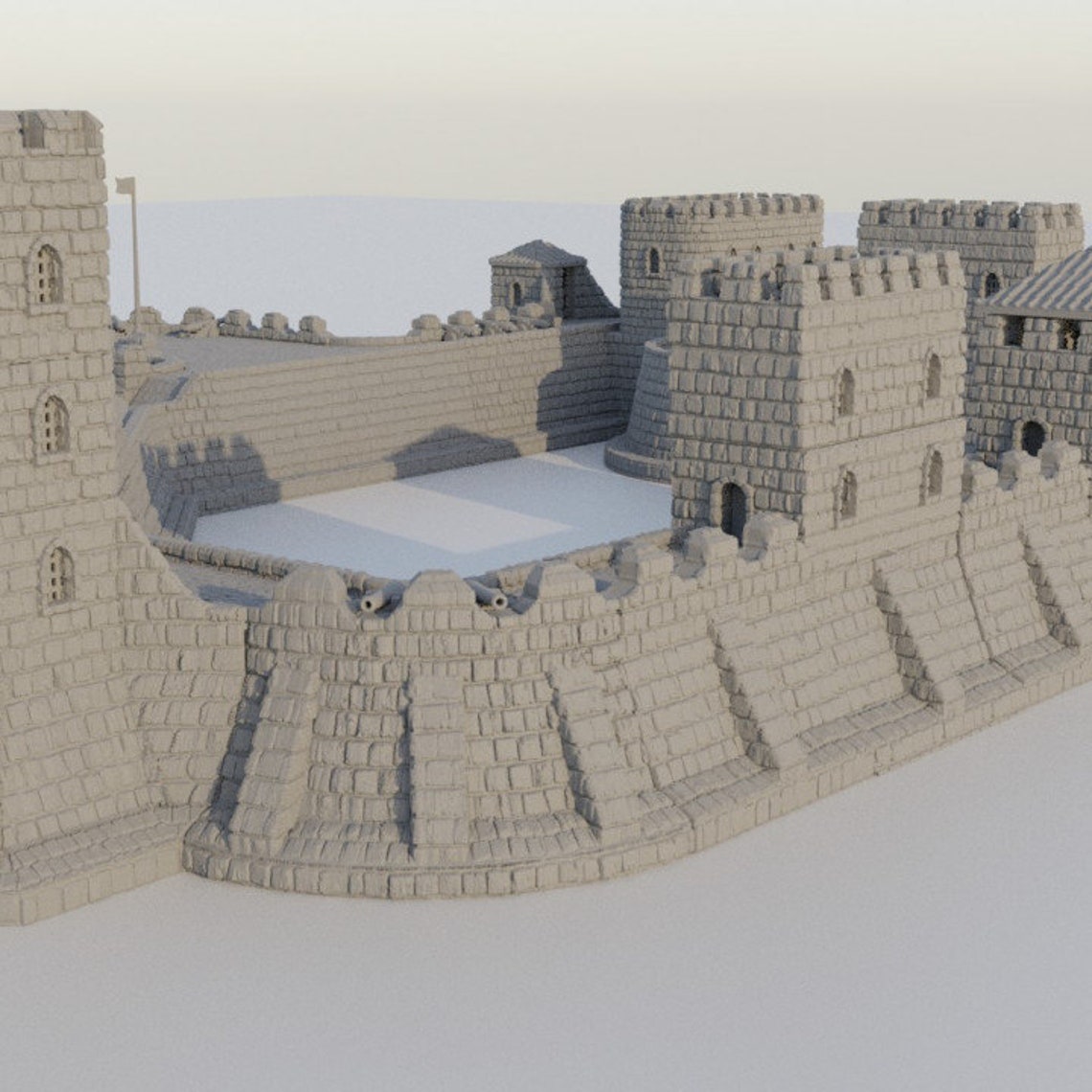 Fortified Colonial Port/fortress: Colonial Era Fortress for D&D, Model ...