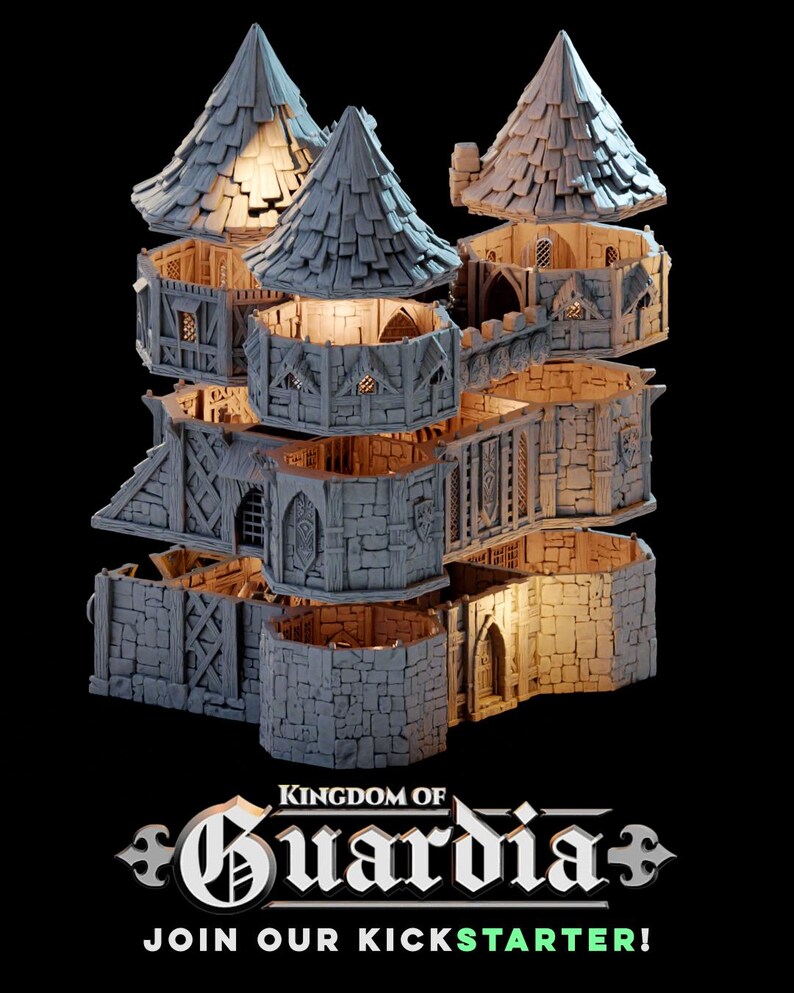 Merchant Gatehouse: Medieval Fantasy Fortress Gate Terrain Standard ...