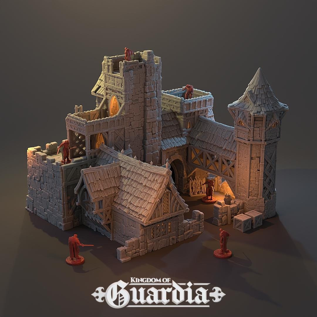 Medieval Archery School: Tabletop RPG Terrain - D&D Wargame Fort - Etsy