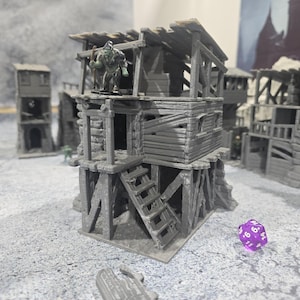 Slums District Set - 9 Slum Houses for Dnd, Pathfinder, and Wargaming ...
