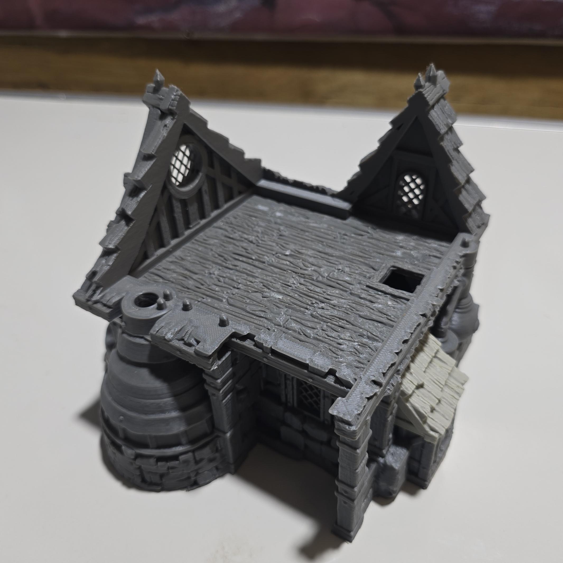 Alchemist Hut: Medieval Fantasy Alchemy Workshop Terrain Standard ...