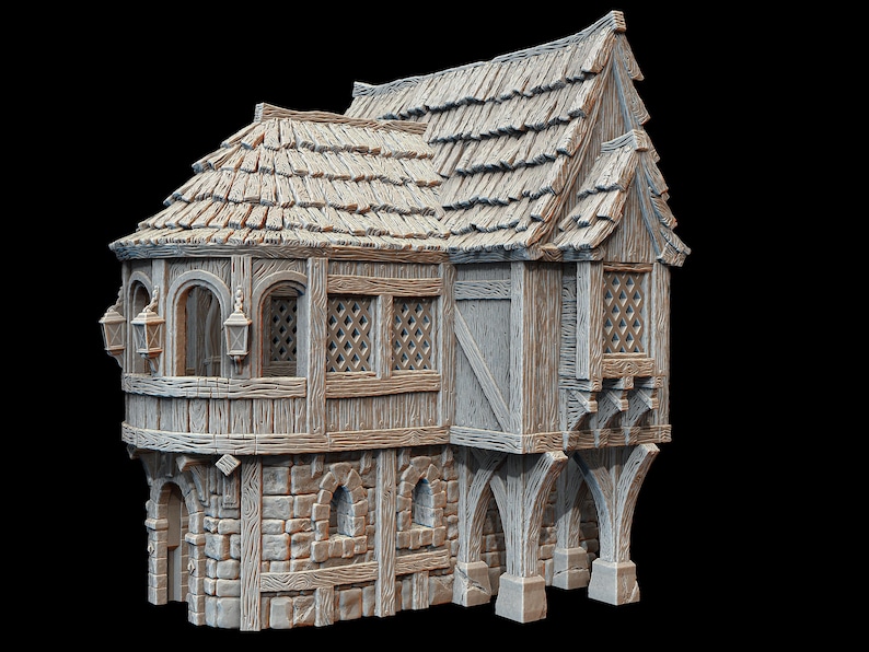 Old Commoners House: Medieval Tudor-style Residence for Fantasy Rpgs ...