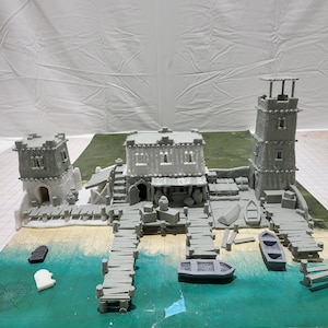 Desert Dock and Port - Dock Buildings for Tabletop Wargaming - Etsy