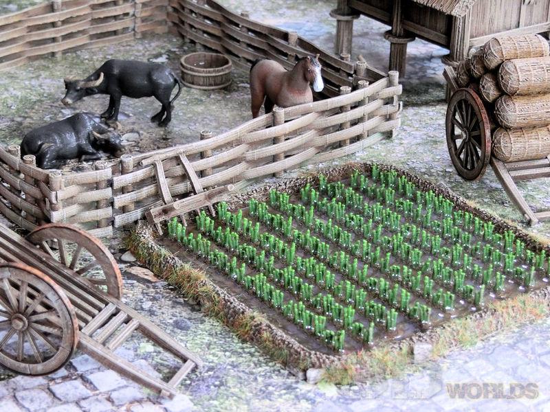 Samurai Farm Set: Miniature Farm Buildings and Accessories for ...
