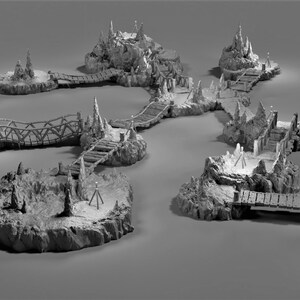 Cavern Set, Raised Cavern Set, Cavern Floor Setting, Cavern Terrain ...