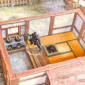 Samurai Farmhouse Set: Traditional Japanese Miniature Buildings ...
