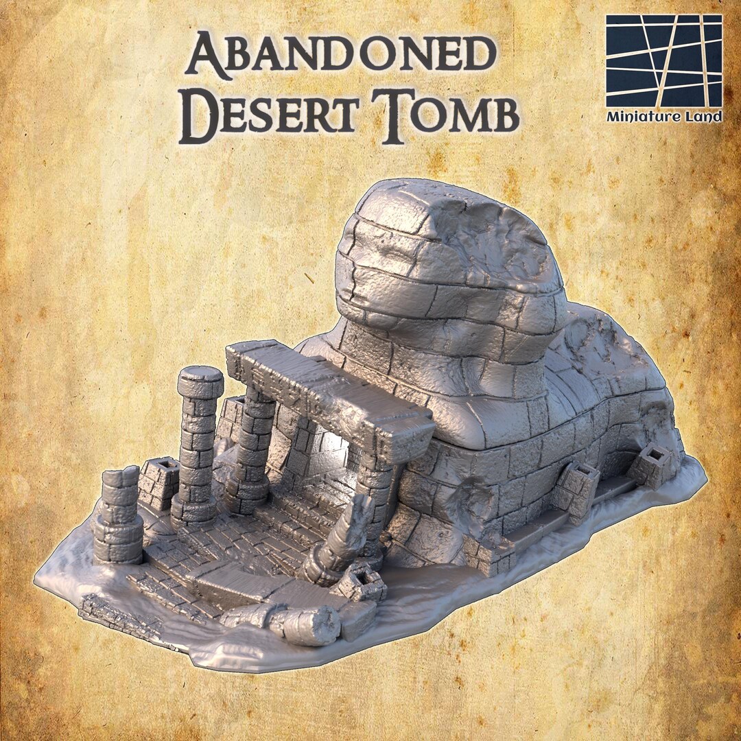 Ancient Egyptian Desert Tomb Diorama - Tabletop RPG Terrain for ...