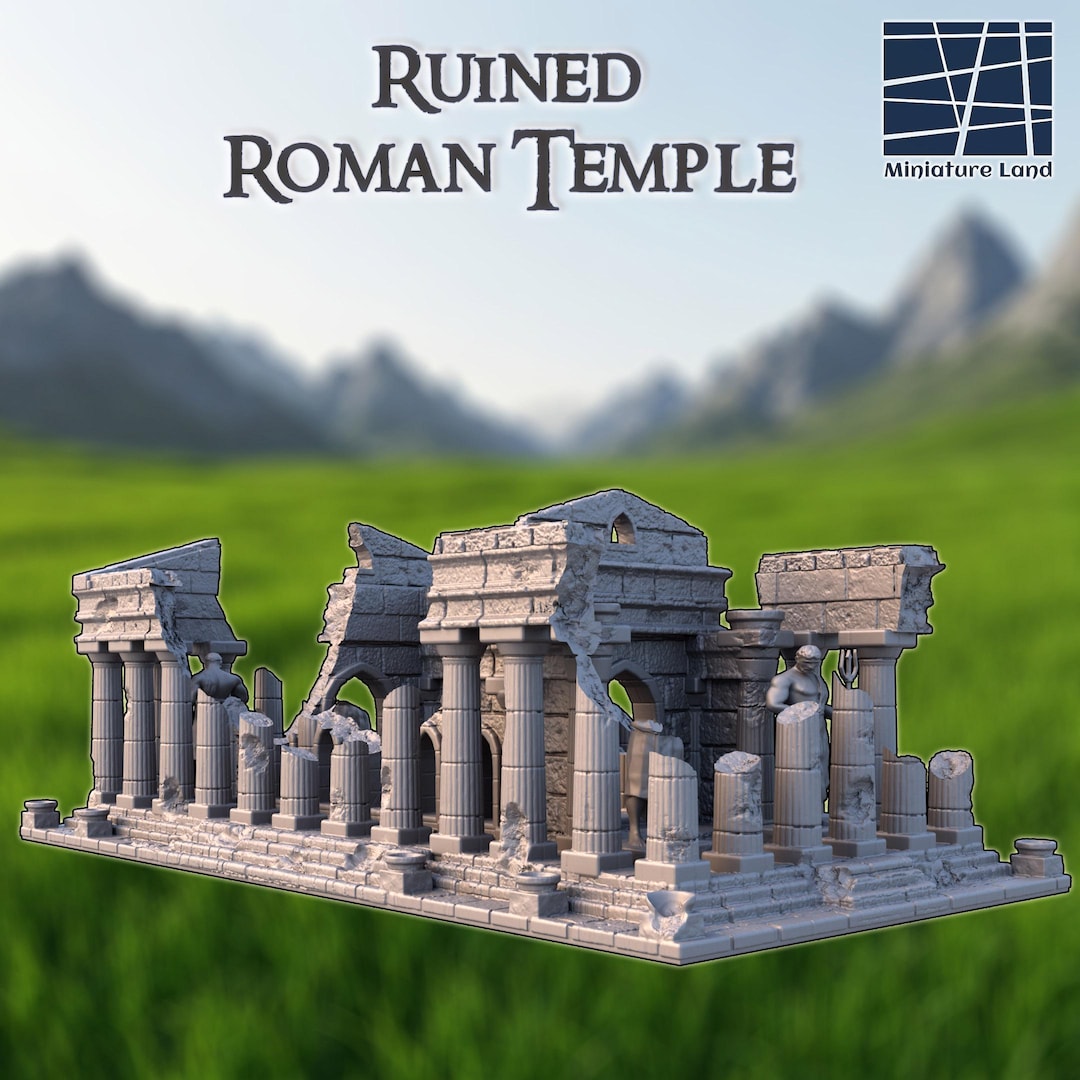 Ruined Roman Temple – Ancient Ruins Terrain for Tabletop Rpgs ...