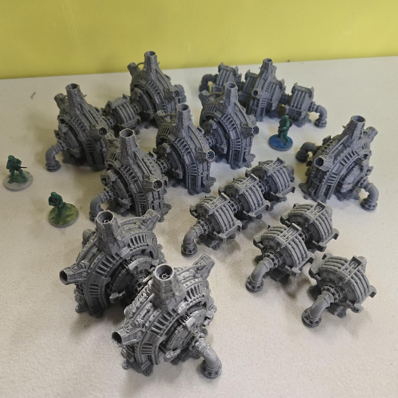 Grimdark Generators 28mm – 3D Printed Unpainted PLA Terrain Building ...