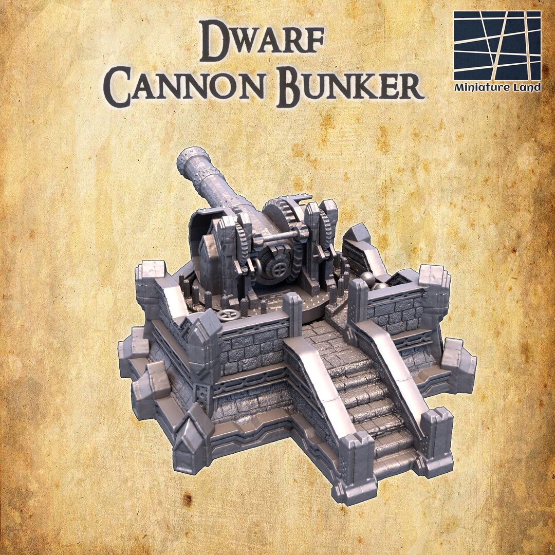 Dwarf Cannon Bunker: Medieval Fantasy Fortification for Tabletop Rpgs ...