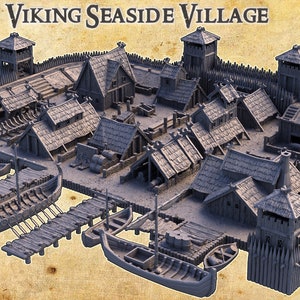 32mm Viking Seaside Village, Viking Village Set, Village Set - Etsy