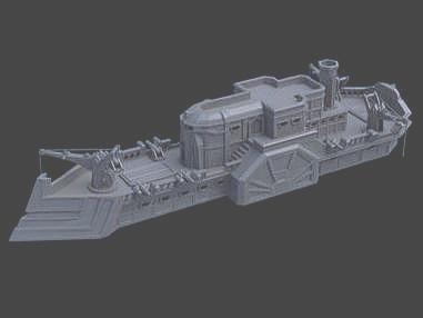 Dwarf Steam Ship: Fantasy Ironclad Naval Warship Modular Tabletop ...