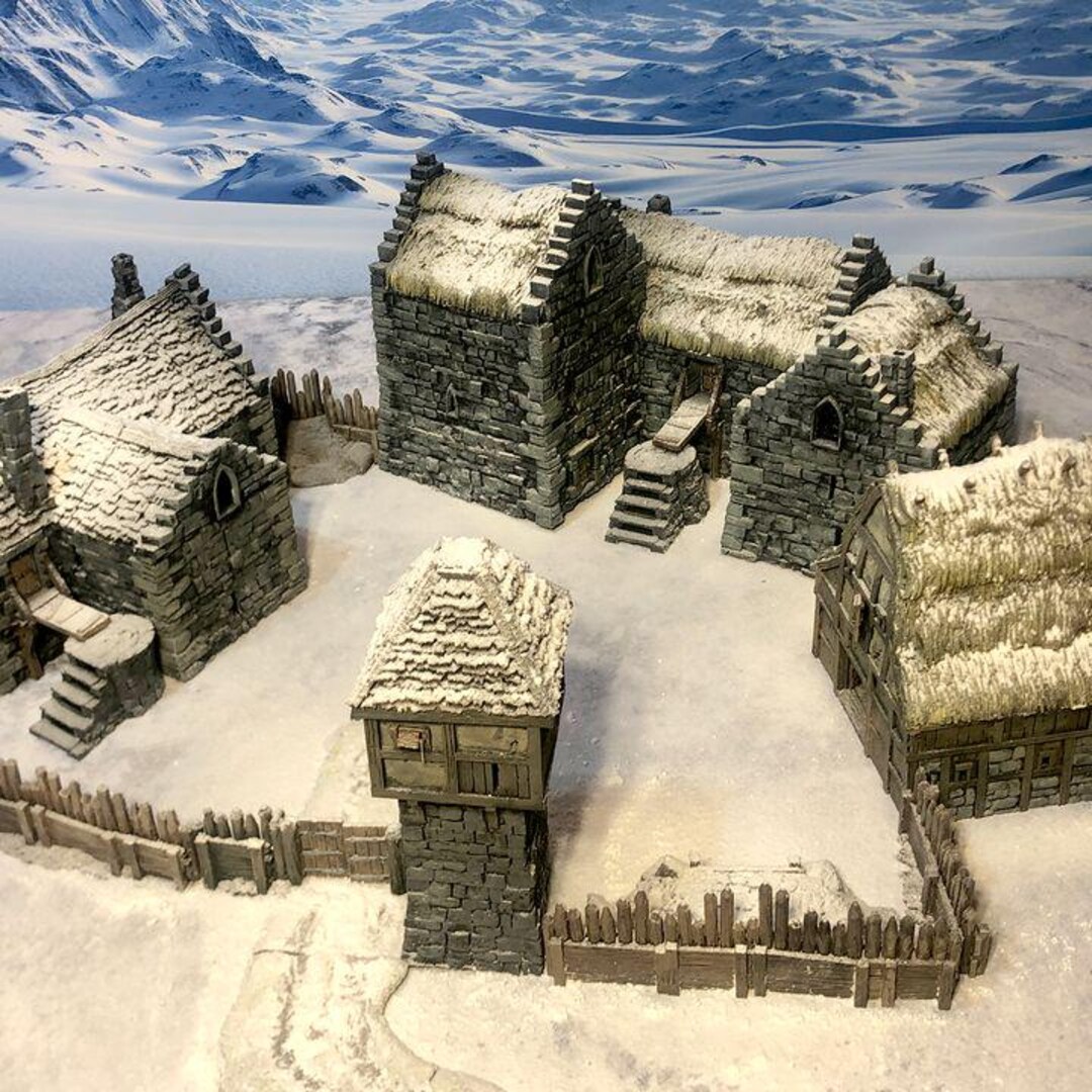 Knights Estate: Medieval Period Village Set for Historical Tabletop ...