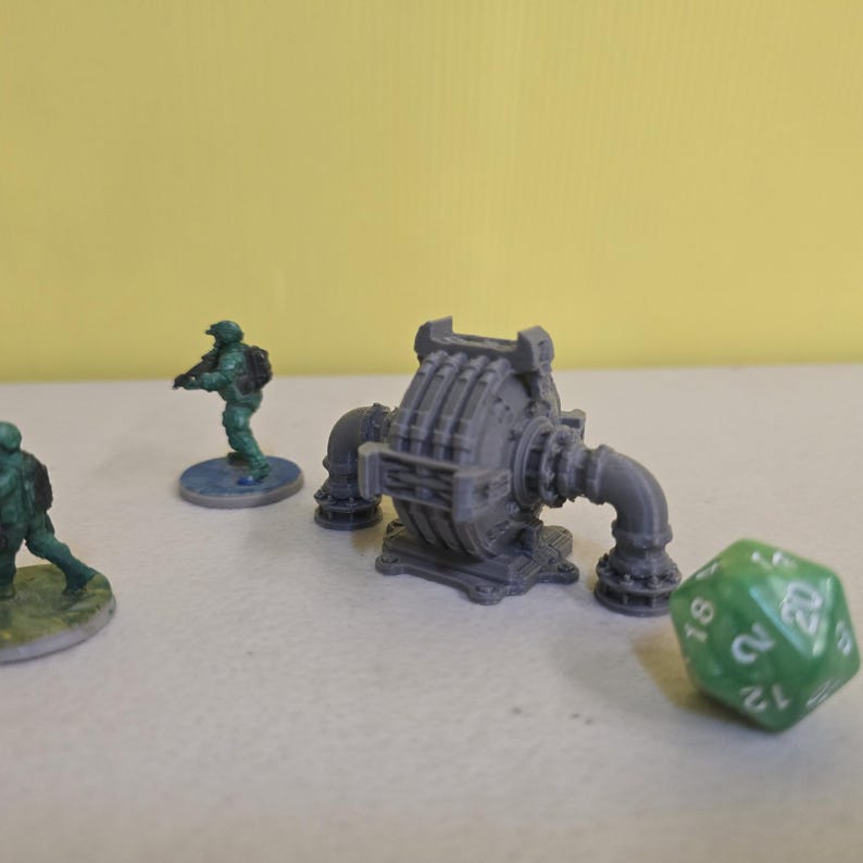 Grimdark Generators 28mm – 3D Printed Unpainted PLA Terrain Building ...