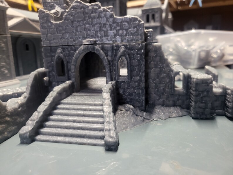Monestary Ruins Castle Dracul 28mm Terrain Curse of Strahd - Etsy