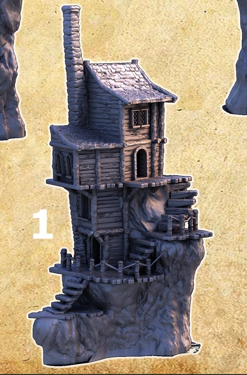 Cliffside Slum Houses - Complete Collection or Individual Pieces for ...