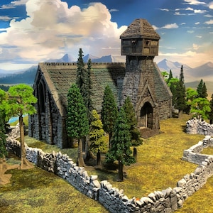 Tithe Barn - 28mm Scale Medieval Building Terrain for Tabletop Rpgs ...