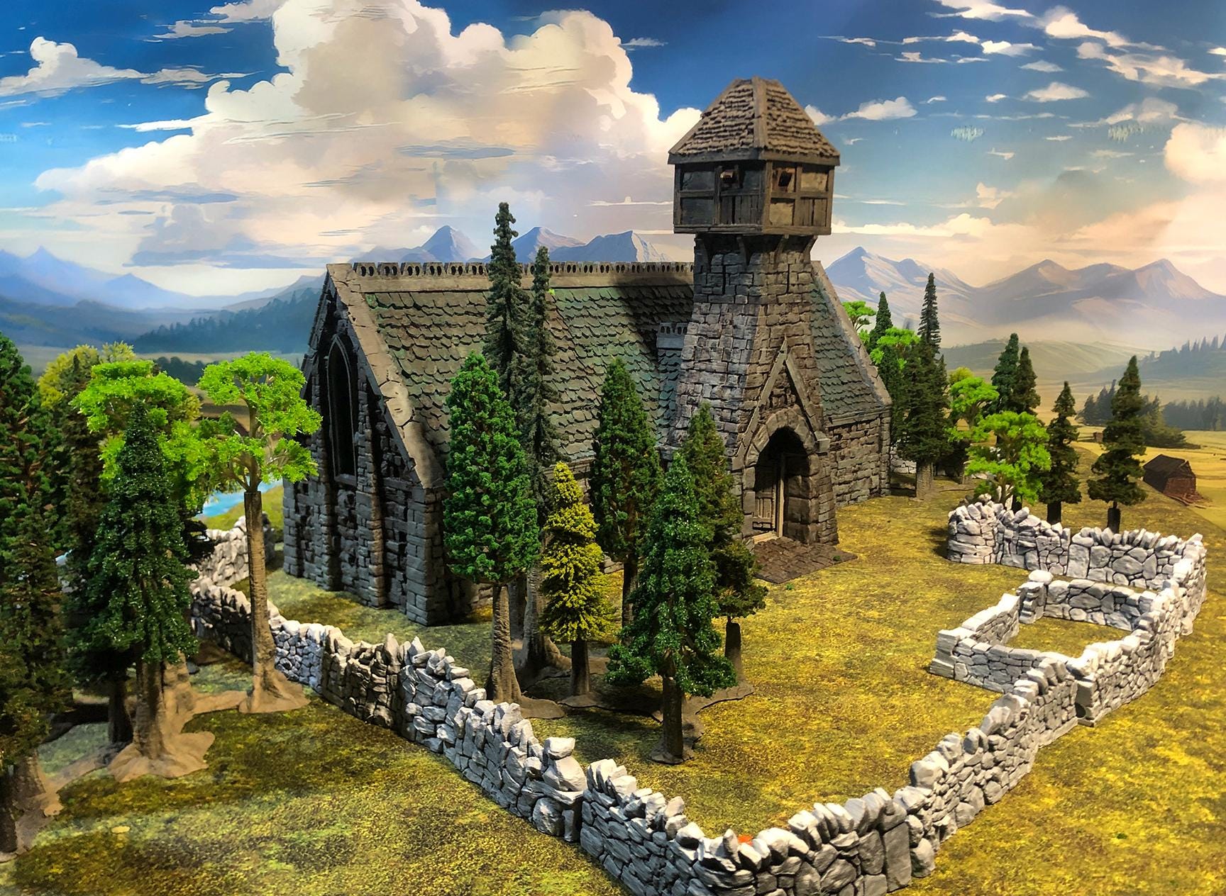 Tithe Barn - 28mm Scale Medieval Building Terrain for Tabletop Rpgs ...