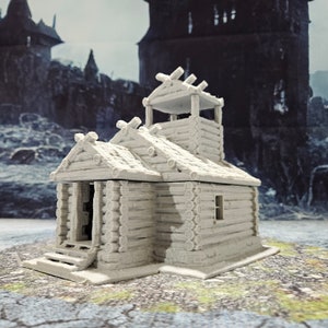 Forest Cabin Set 8 Buildings, Forest Town Set - Etsy
