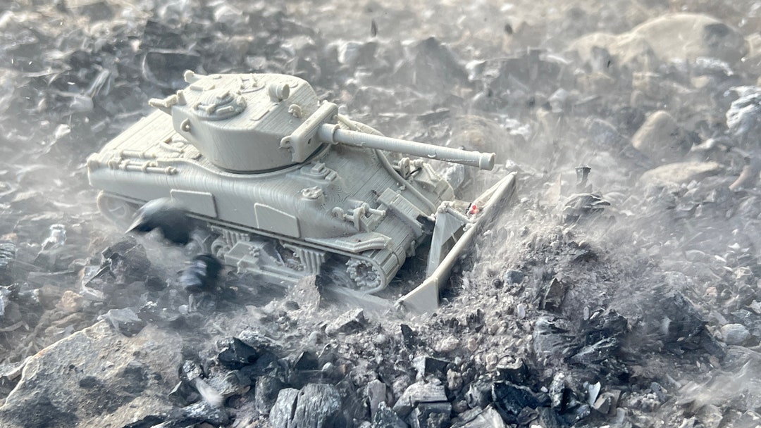 M4A1 Sherman Dozer, Tank, , Modern Warfare, Tabletop Terrain, WW2, - Etsy